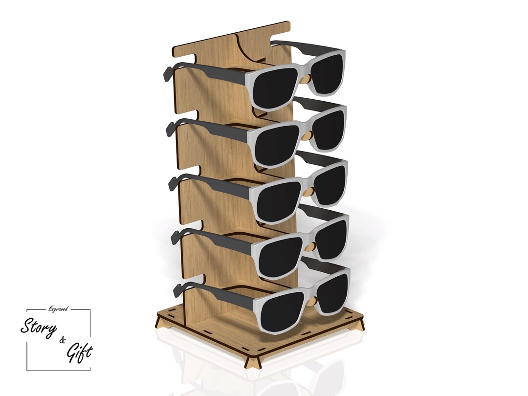 Glasses Stand File Eyeglasses Holder Desk Organizer Laser Cut Files Digital Download Etsy