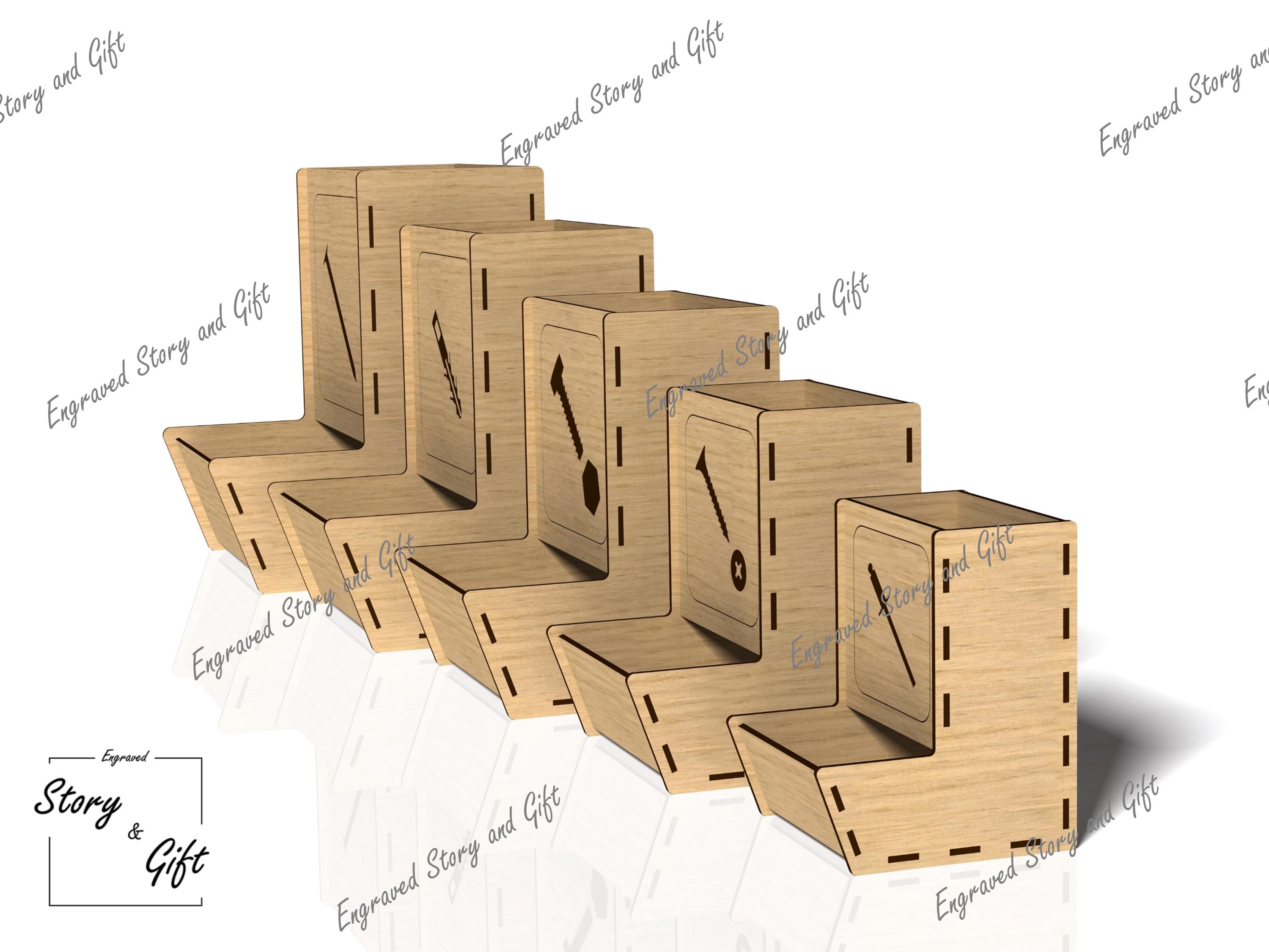 Wood Box Organizer - Laser Cut Files (digital Download) - Etsy