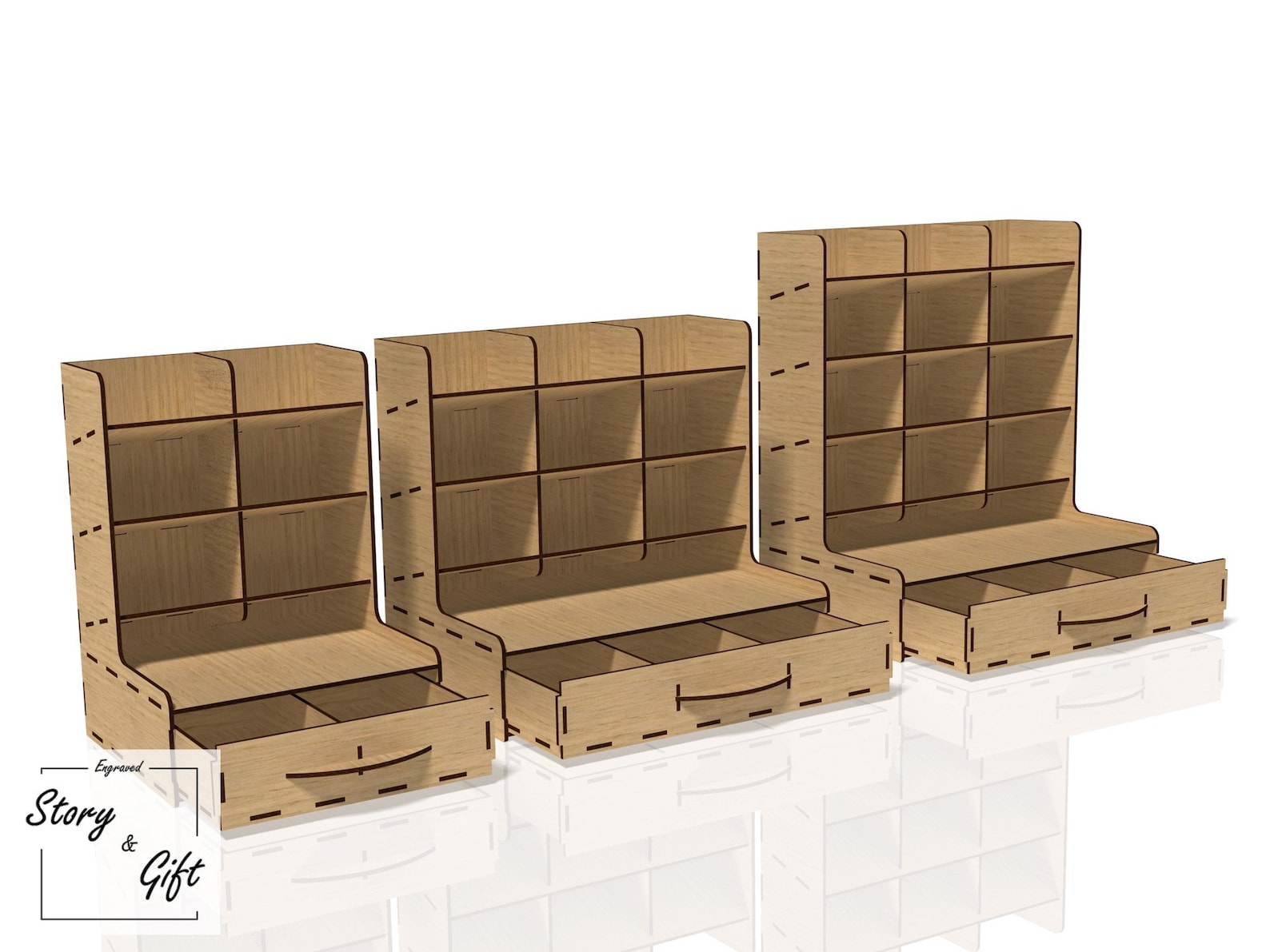 Organizer Laser Cut Rack Laser Cut Digital File DXF SVG - Etsy