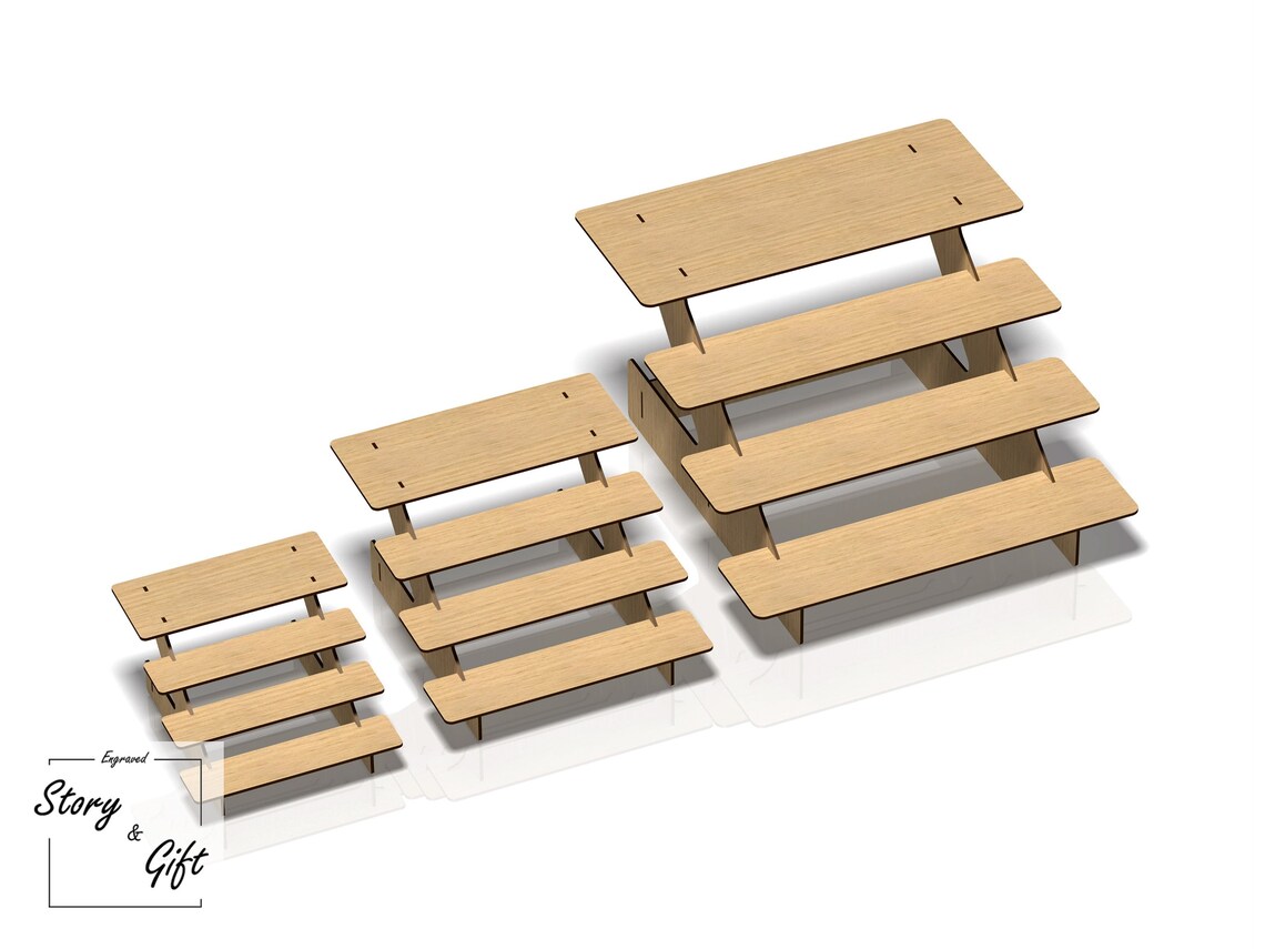 Display Stand Holder Laser Cut File DXF SVG CDR 3mm - Etsy
