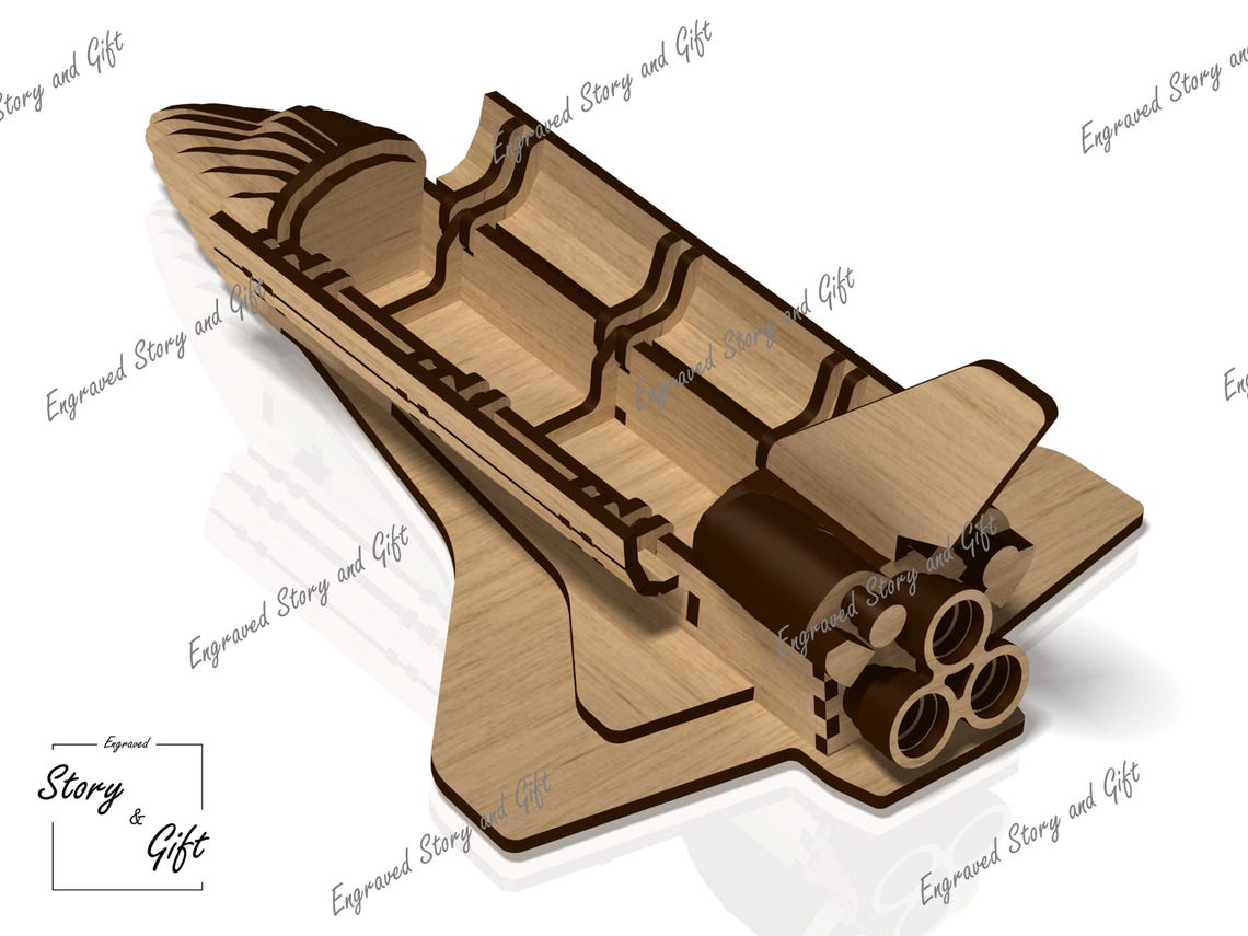 Rocket - Nasa Space Shuttle - Discovery - Spaceship - DXF, SVG, CDR ...