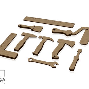 Tool Box Tools Wood Toy Laser Cut File DXF, SVG, CDR 3mm and 4mm - Etsy