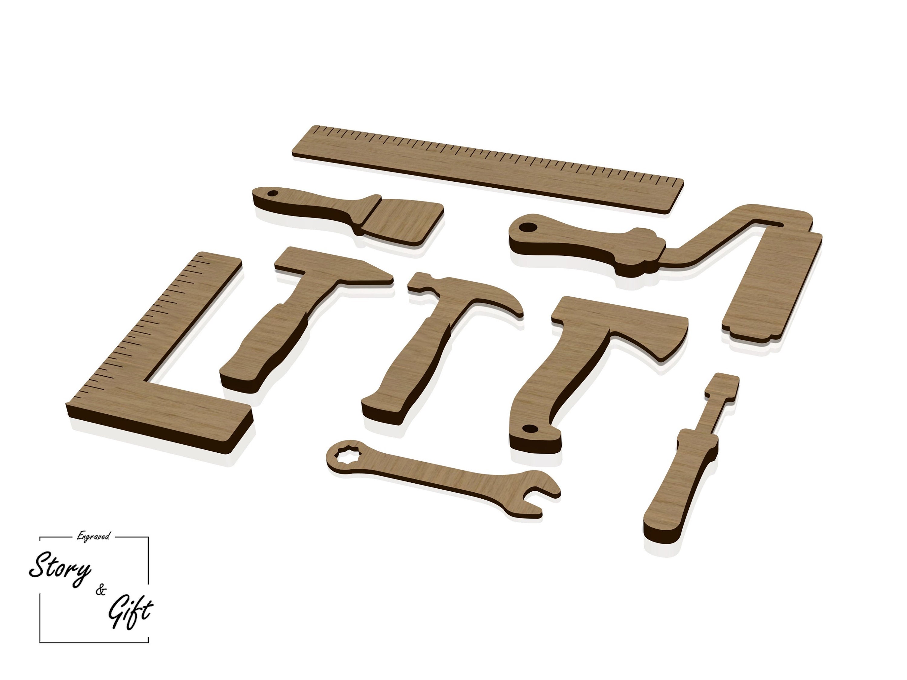 Tool Box Tools Wood Toy Laser Cut File DXF SVG CDR - Etsy