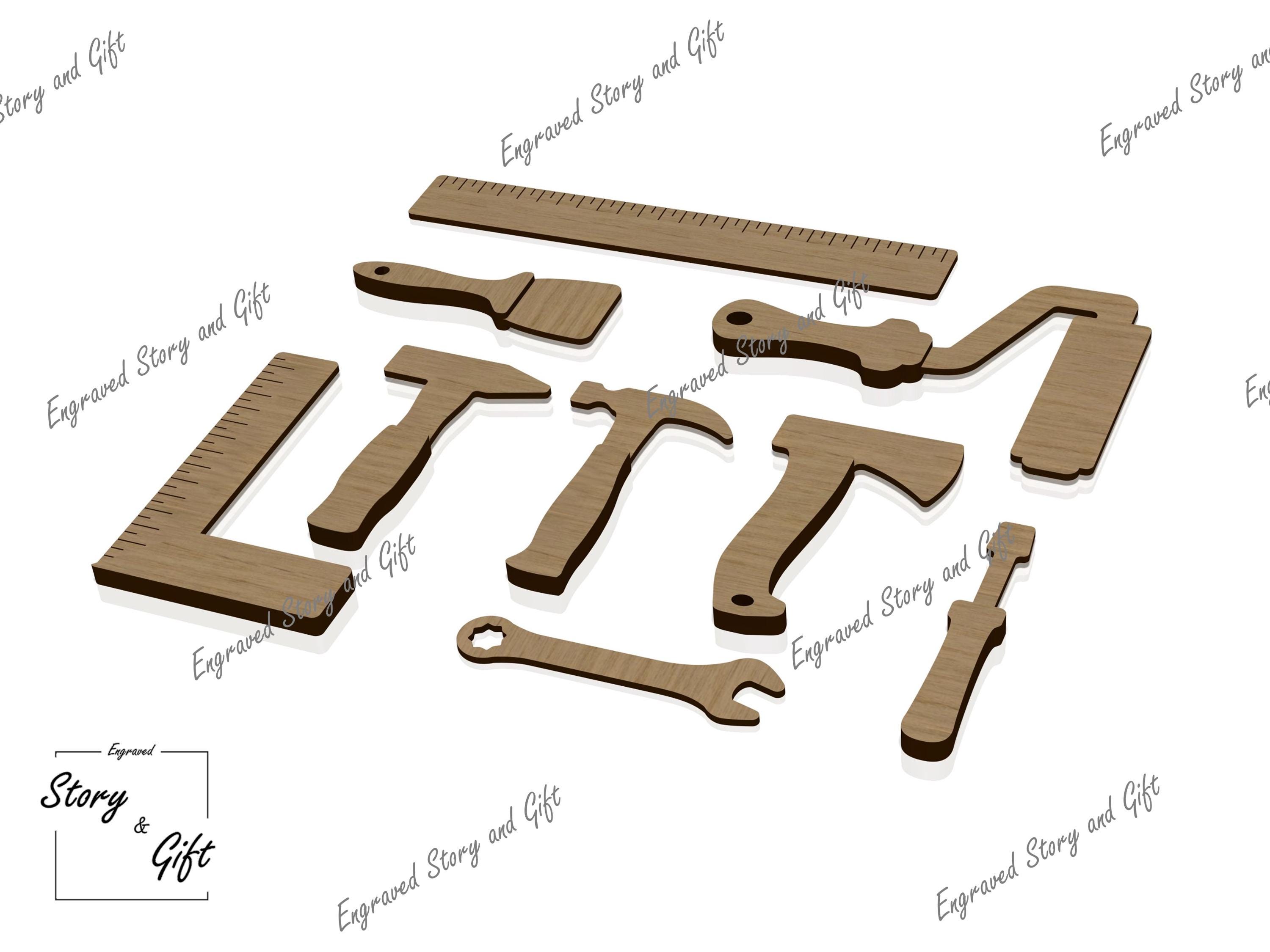 Tool Box - Tools - Wood Toy - Laser Cut File - DXF, SVG, CDR - 3mm and ...