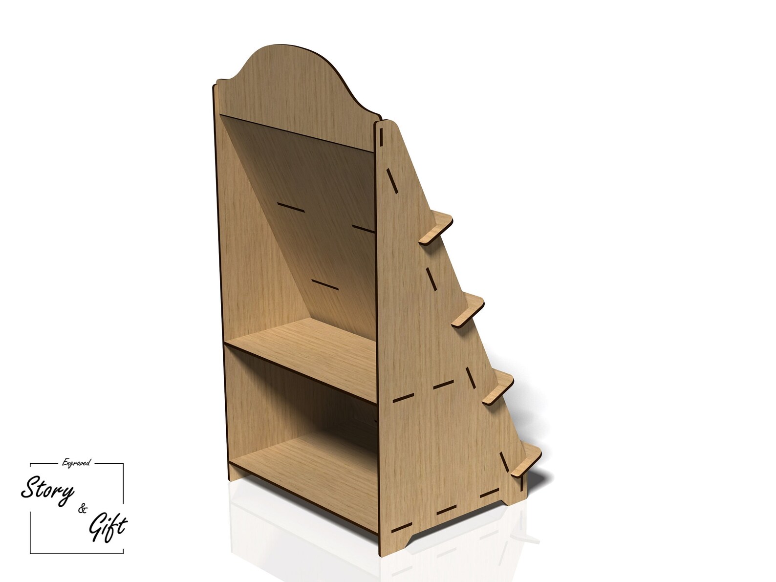 Postcard Stand, Holder, Display Stand - Laser Cut File - DXF, SVG, CDR ...
