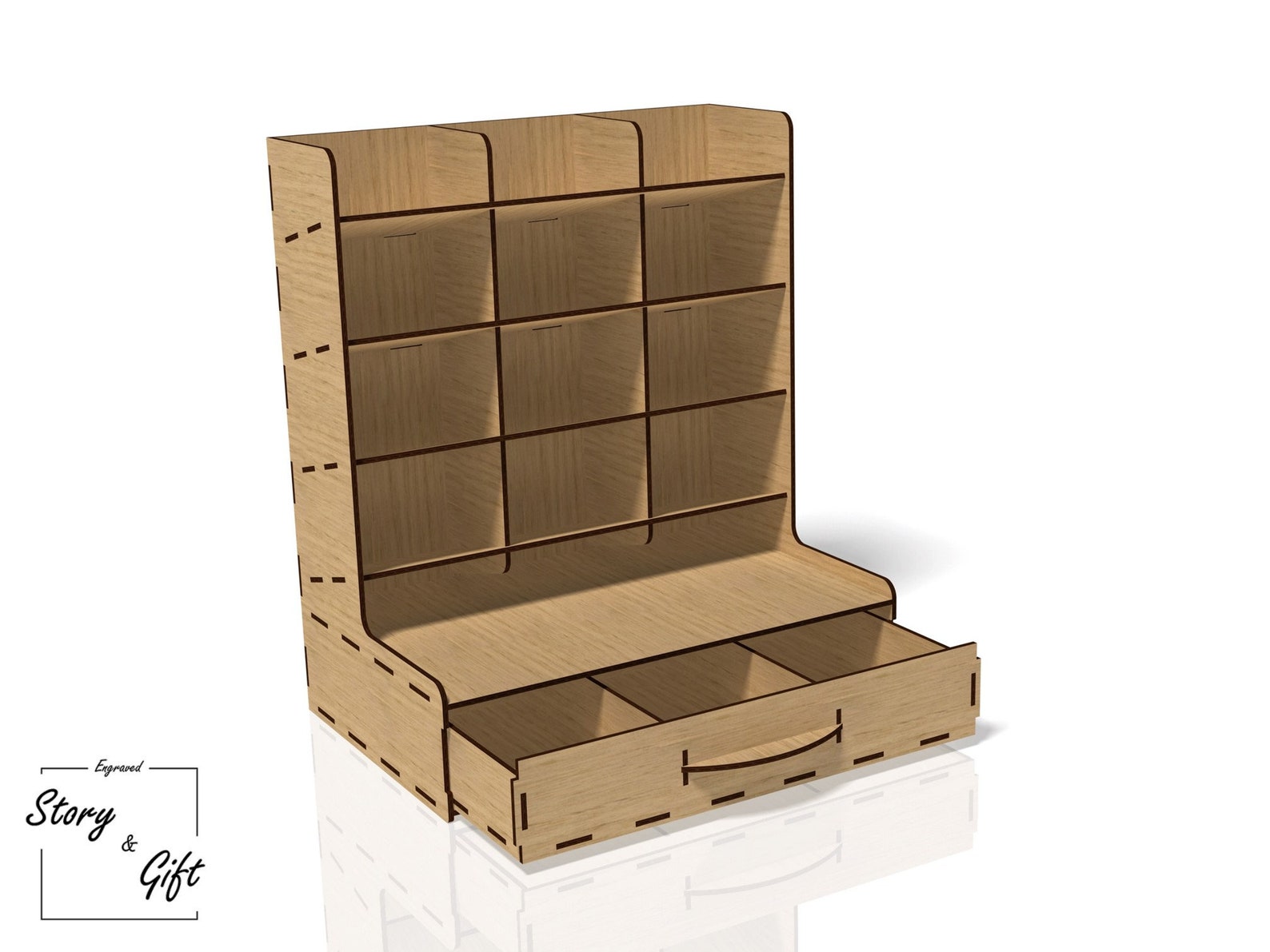 Organizer Laser Cut Rack Laser Cut Digital File DXF SVG | Etsy