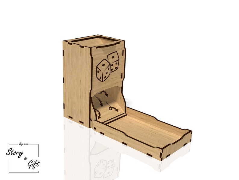 Folding Dice Dice Tower Roll Dice Laser Cut File DXF - Etsy