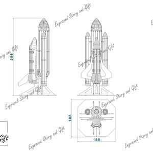 Rocket - Nasa Space Shuttle - Discovery - Spaceship - DXF, SVG, CDR ...