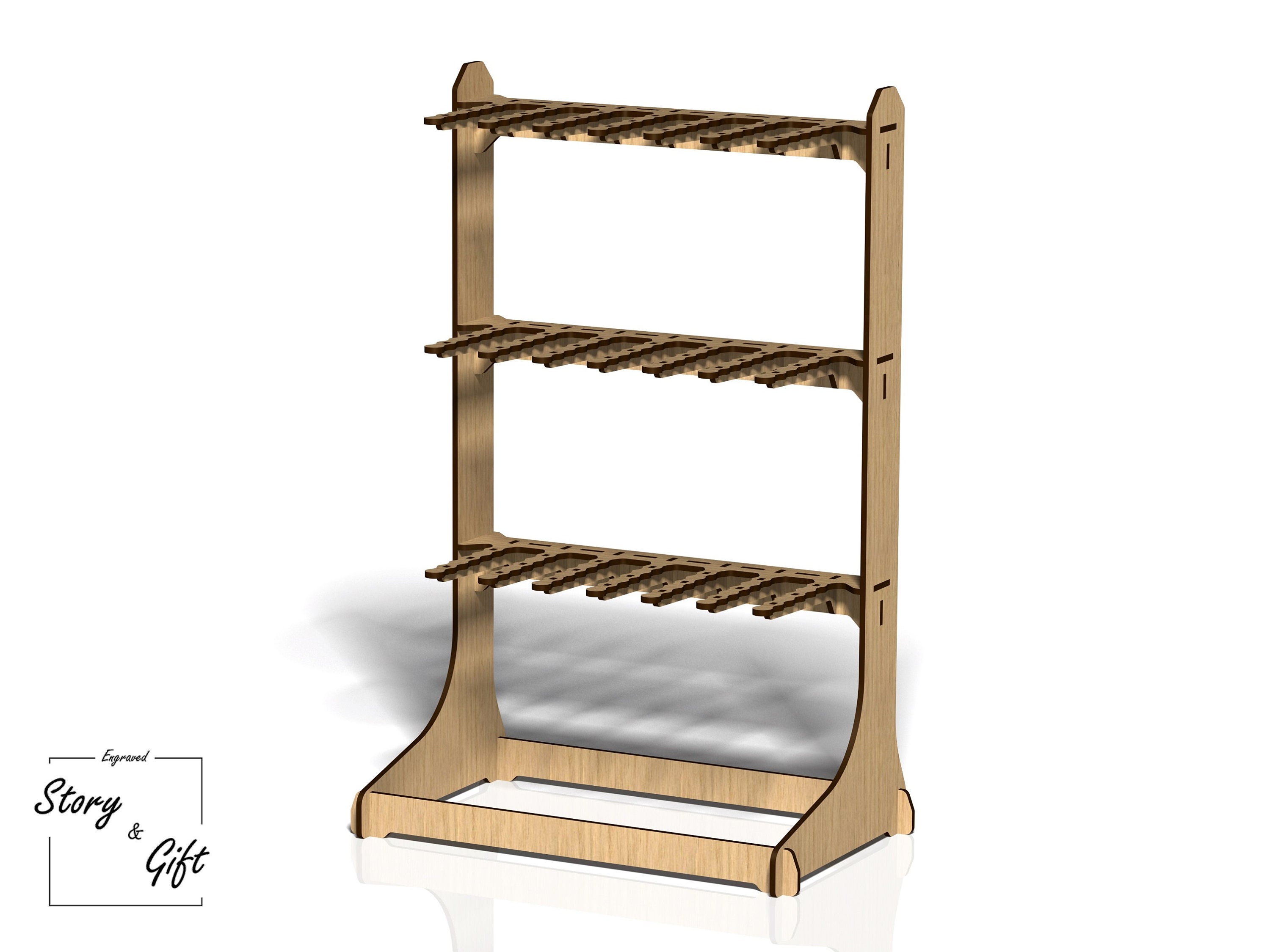 Keychain Stand Display Stand Stander Laser Cut Digital - Etsy