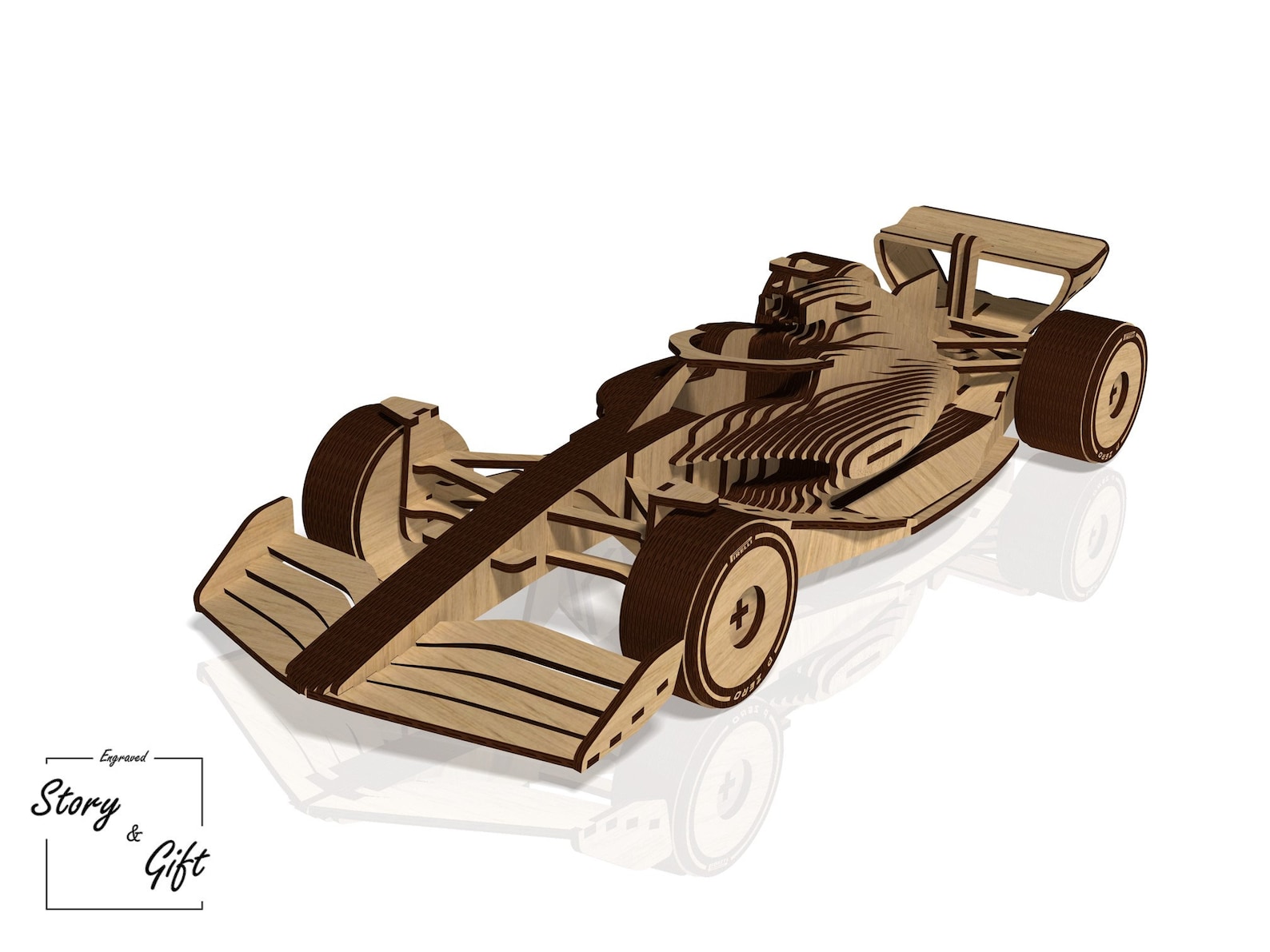 F1 Car Sport 1 Car 3D Car 3D Puzzle Laser Cut File DXF - Etsy