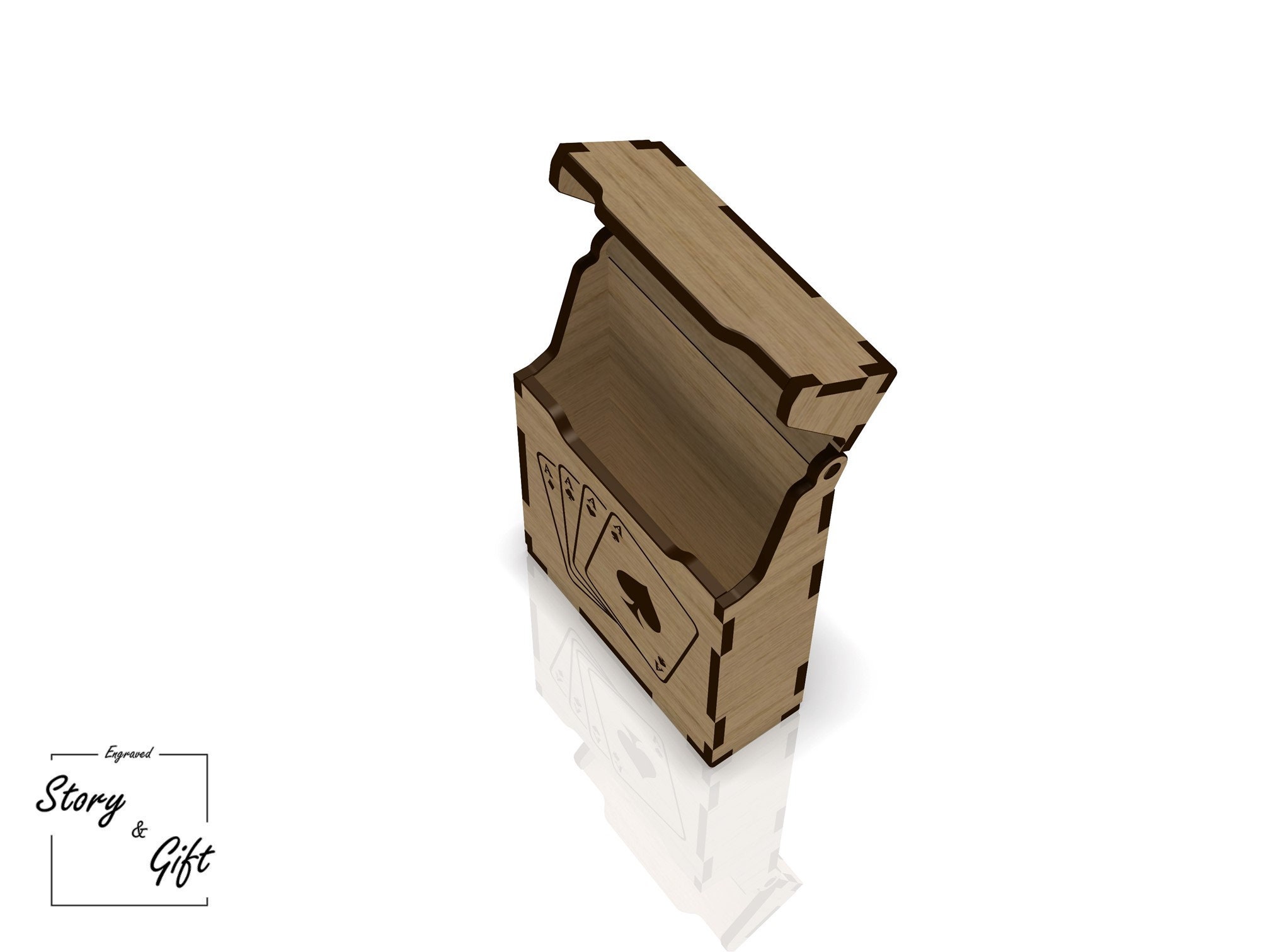 Playing Card Box - Laser Cut Files (digital Download) - Etsy