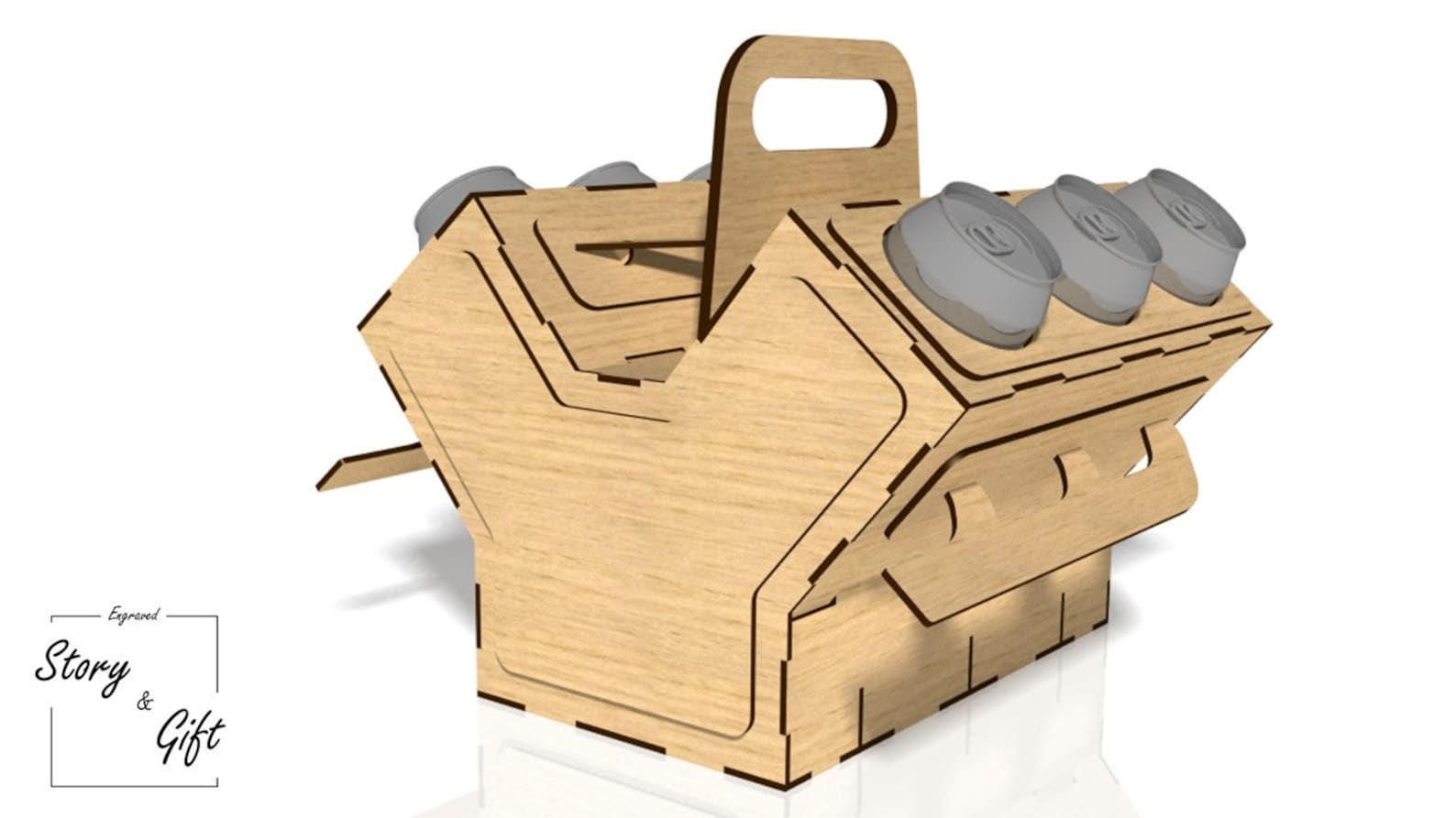 Beer Holder Beer Rack V6 Engine Laser Cut Digital File - Etsy