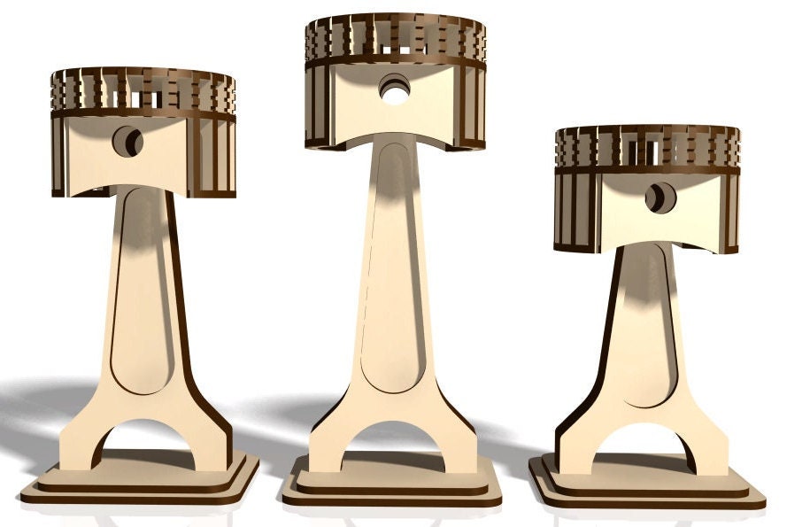Piston Trophy Laser Cut Digital File DXF SVG CDR - Etsy