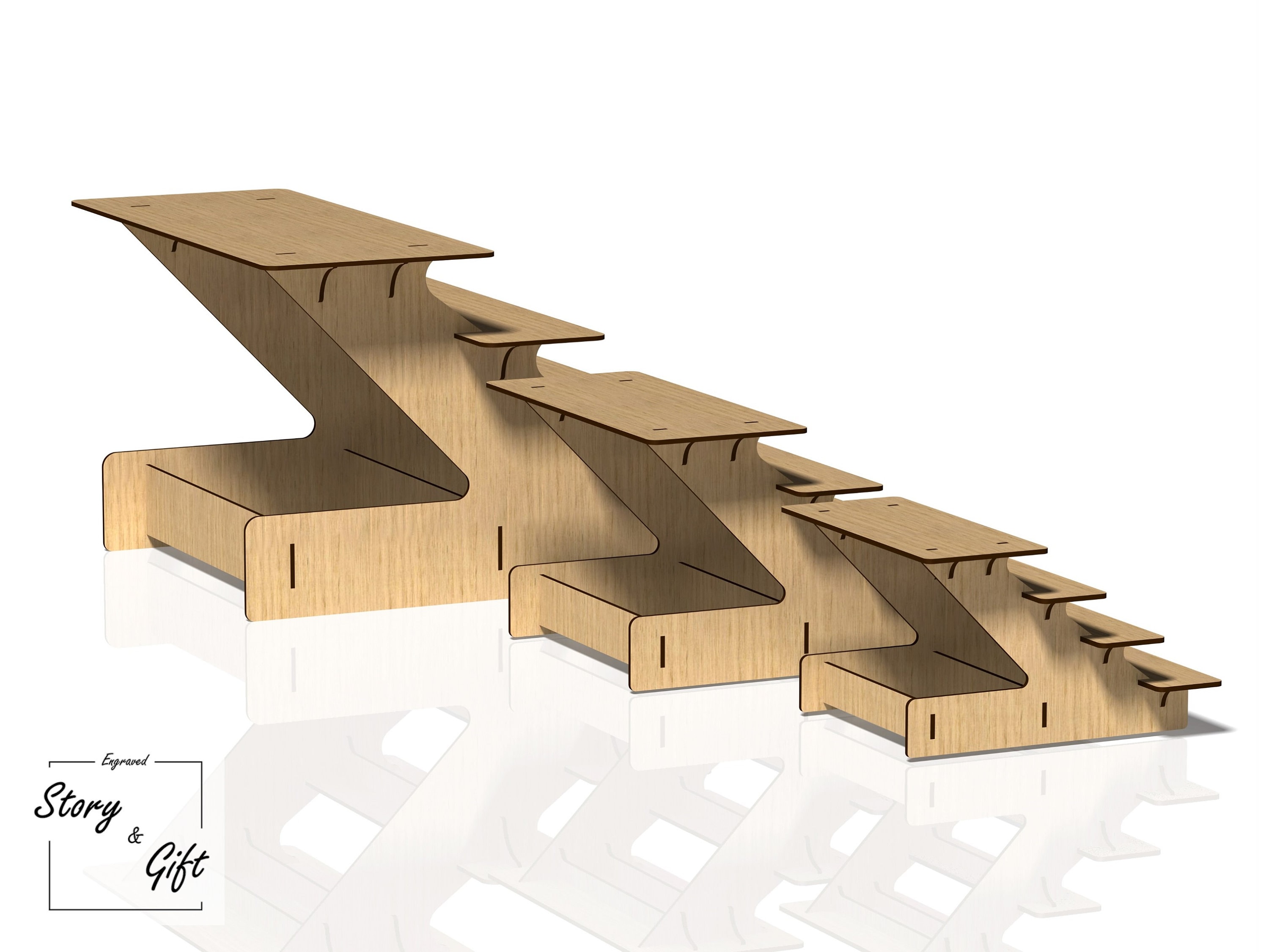 Display Stand Holder Laser Cut File DXF SVG CDR 3mm - Etsy