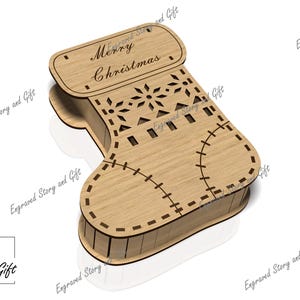 Christmas Stocking Gift Box - Laser Cut Files (digital Download) - Etsy