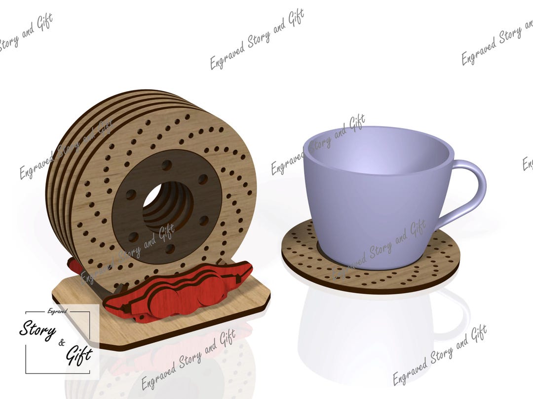Brake Disc Coaster - Coffee Brake - Laser Cut Files (digital Download ...