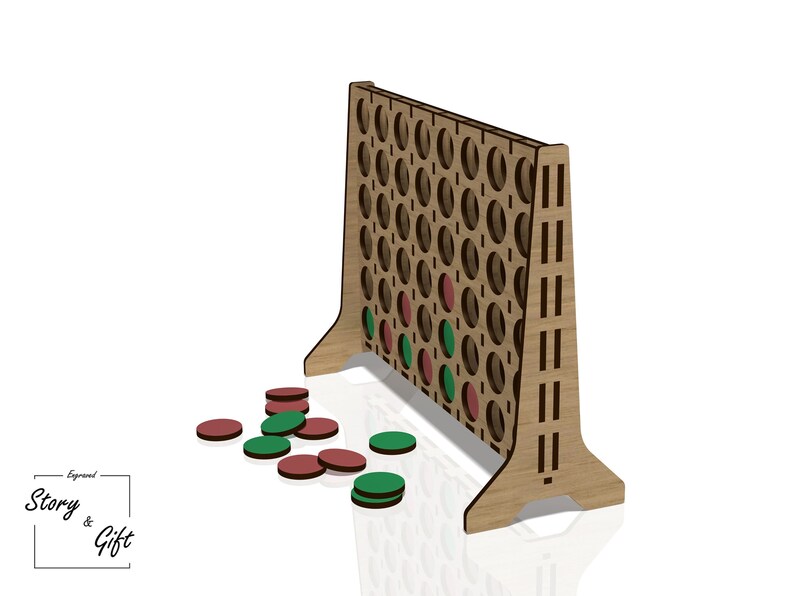 Connect Four Game Laser Cut Files Digital File DXF SVG - Etsy UK