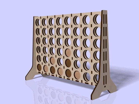 Connect Four Game Laser Cut Files digital file DXF SVG | Etsy