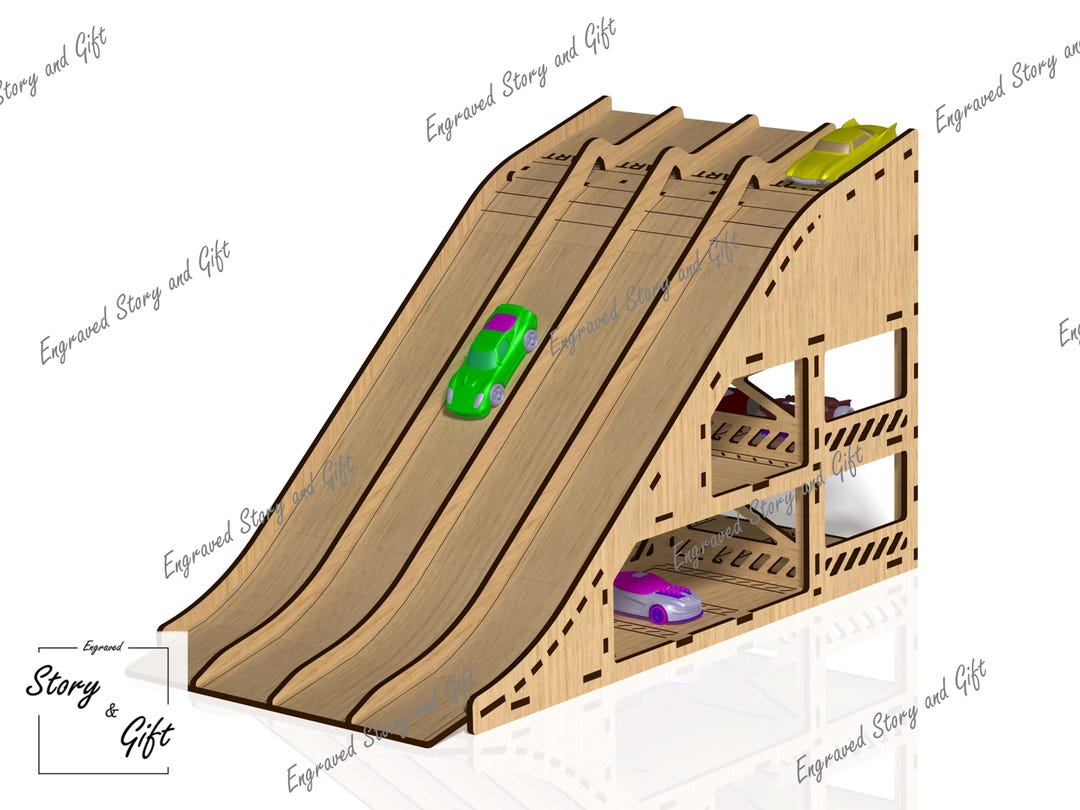 Toy Car Race Track Garage - Laser Cut Files (digital Download) - Etsy