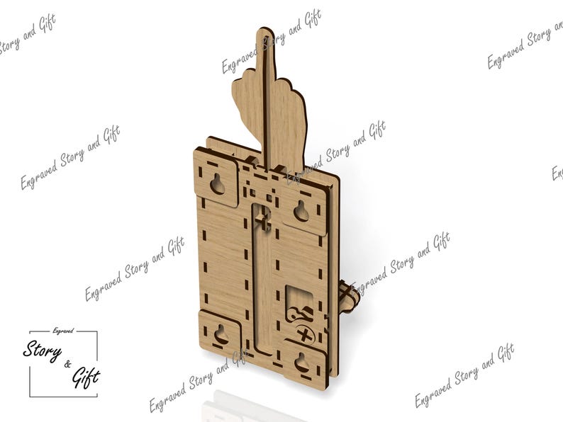 Flip off Finger Switch - Laser Cut Files (digital Download) - Etsy