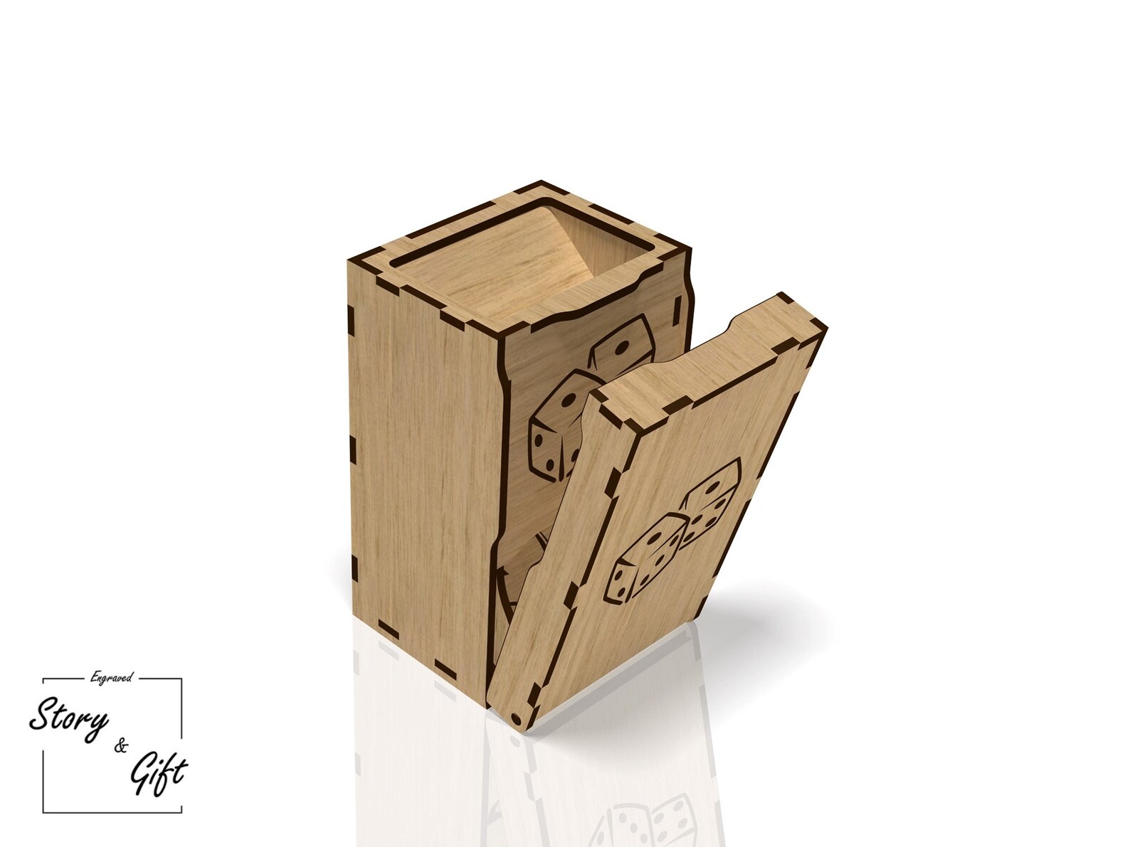 Folding Dice Dice Tower Roll Dice Laser Cut File DXF - Etsy