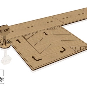 Wooden Road Track - Laser Cut Files (digital Download) - Etsy