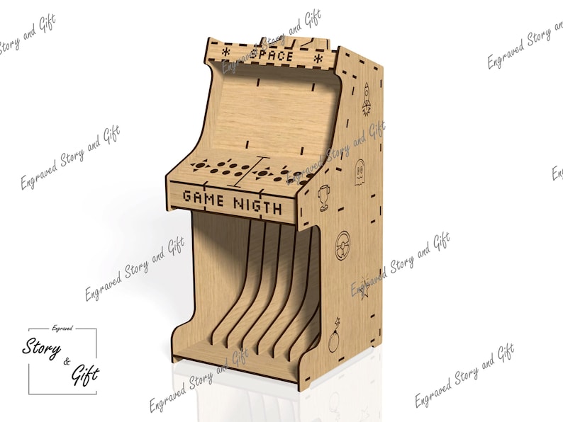Arcade Game Console Stand - Laser Cut Files (digital Download) - Etsy