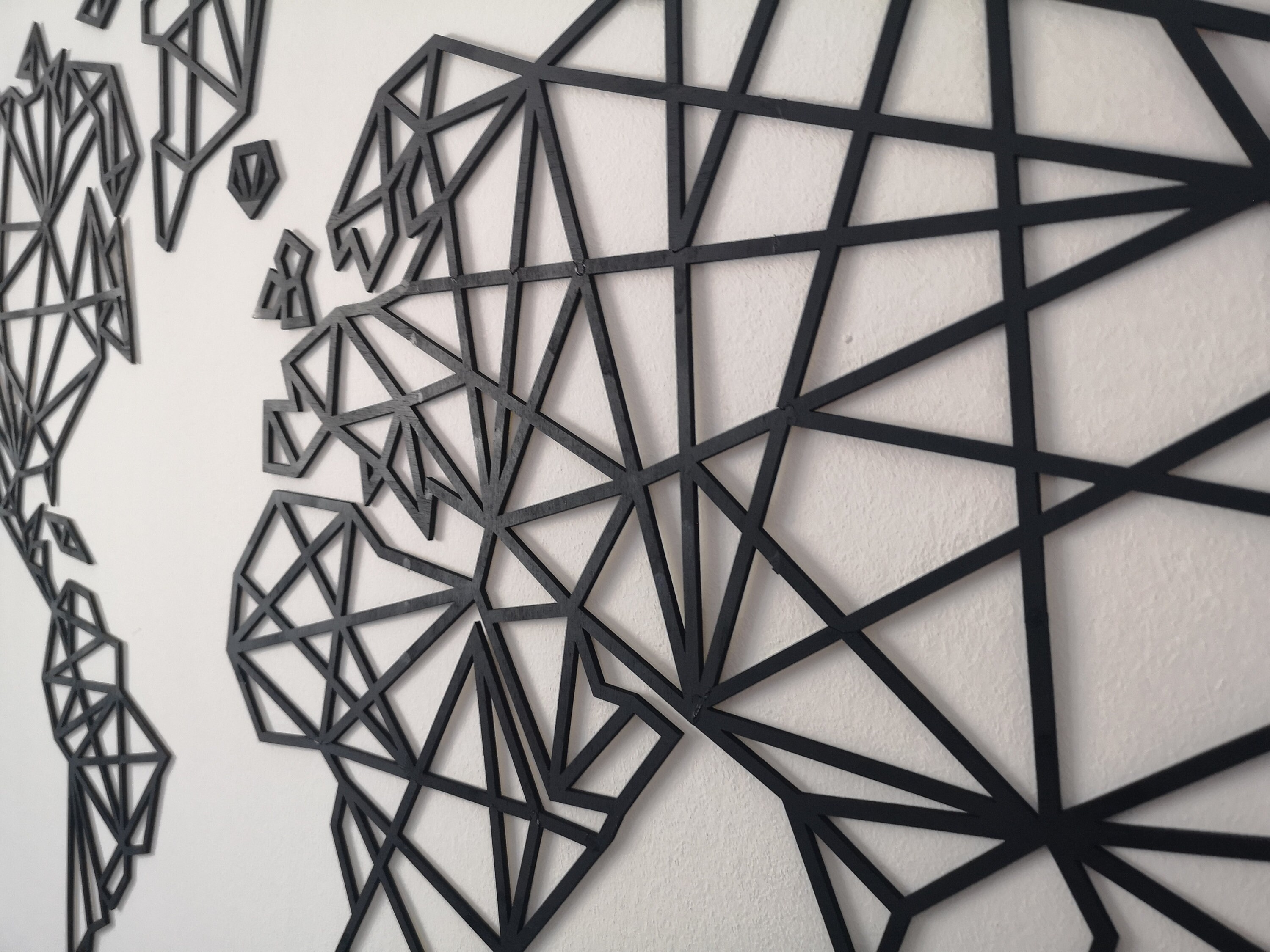 World Map - Abstract - Laser Cut - Digital File - DXF - SVG - CDR - Etsy