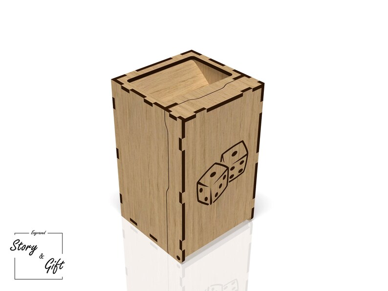 Folding Dice Dice Tower Roll Dice Laser Cut File DXF - Etsy