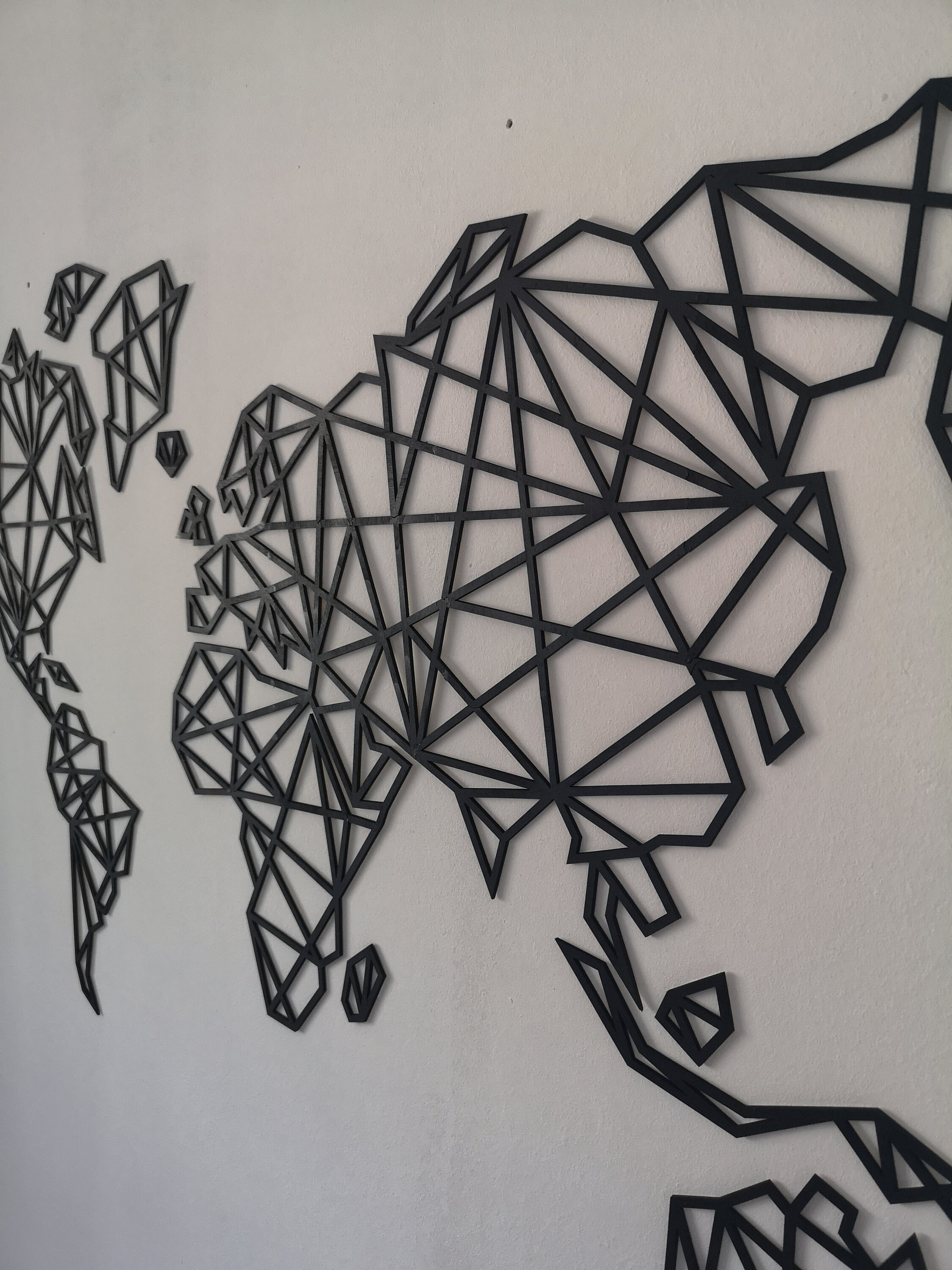 World Map - Abstract - Laser Cut - Digital File - DXF - SVG - CDR - Etsy