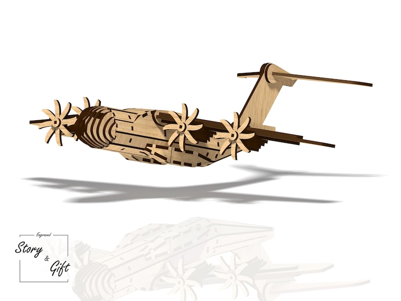 Airplane Airbus Wood Toy Laser Cut File DXF SVG - Etsy
