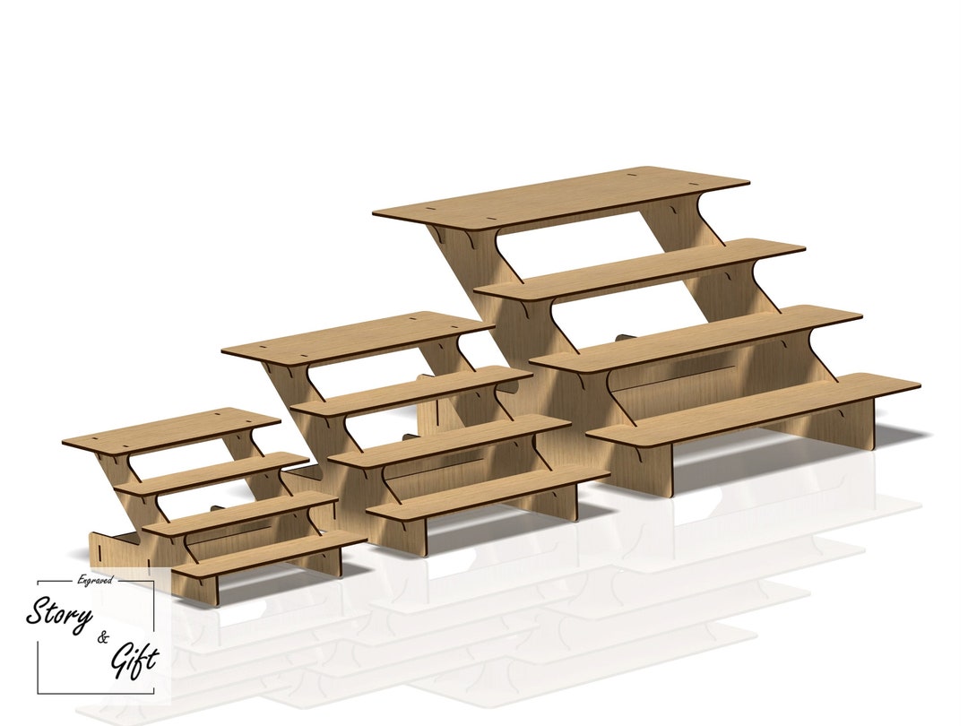 Display Stand - Holder - Laser Cut File - DXF, SVG, CDR - 3mm and 4mm ...