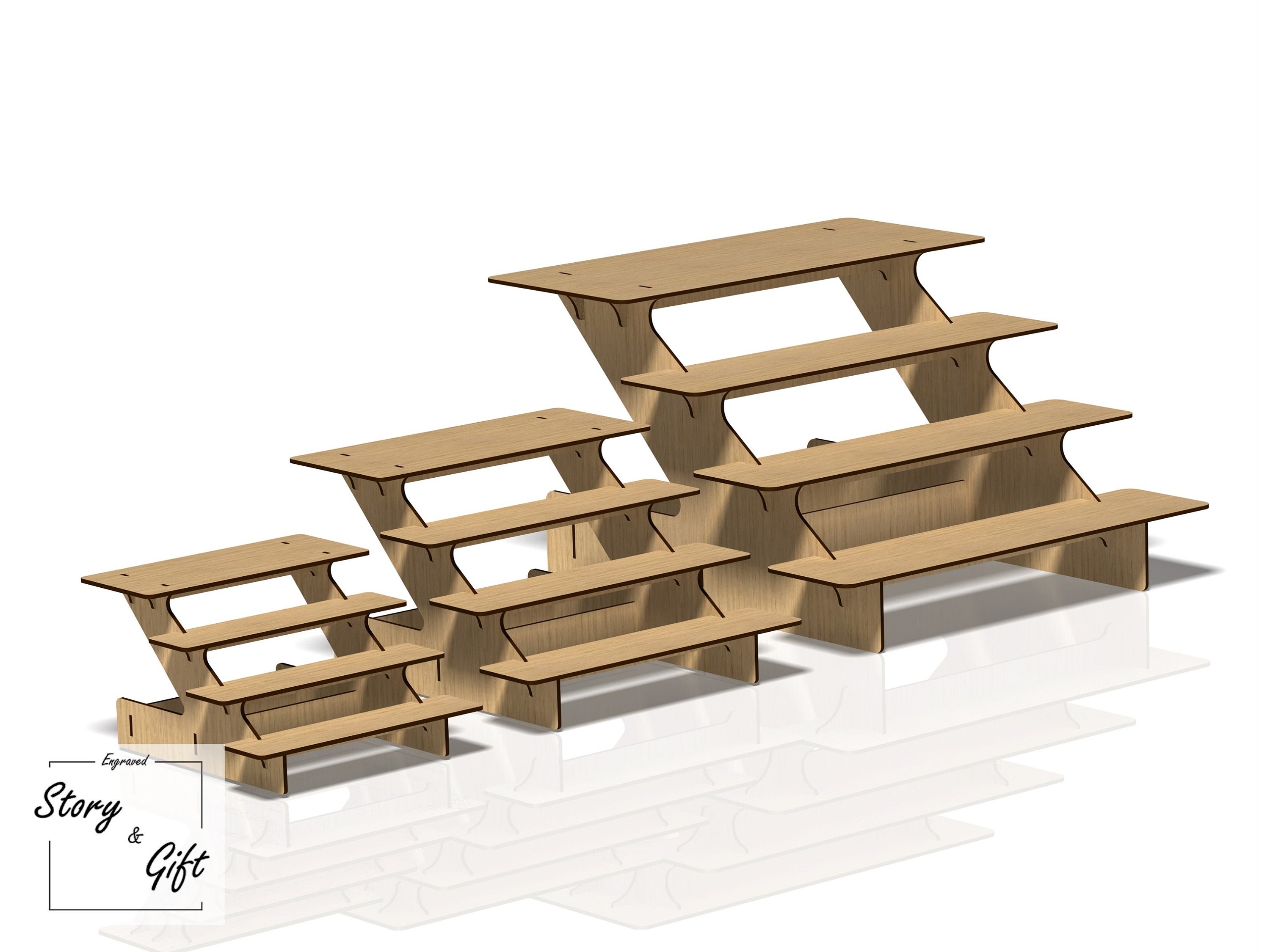 Display Stand Holder Laser Cut File DXF SVG CDR 3mm - Etsy