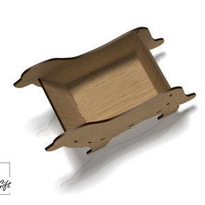 Dog Box - Animal Box - Laser Cut File - DXF, SVG, CDR - 3mm and 4mm - Etsy