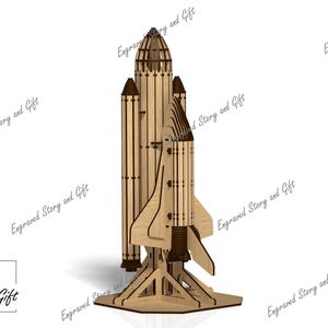Rocket - Nasa Space Shuttle - Discovery - Spaceship - DXF, SVG, CDR ...