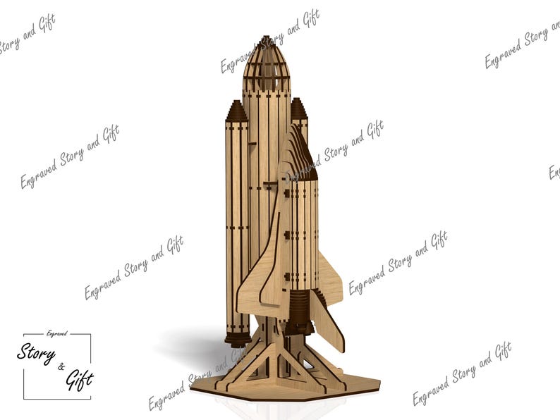 Rocket - Nasa Space Shuttle - Discovery - Spaceship - DXF, SVG, CDR ...