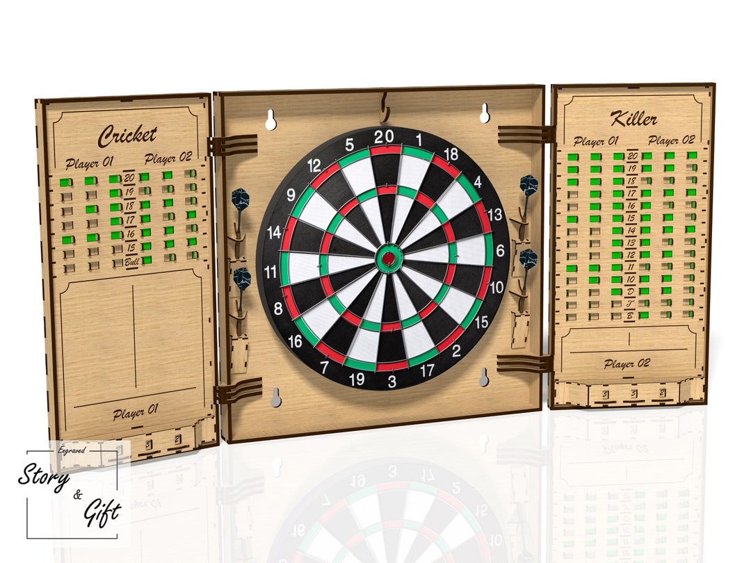 Darts Board - Darts Support - Darts Organizer - Darts Holder - DXF, SVG ...