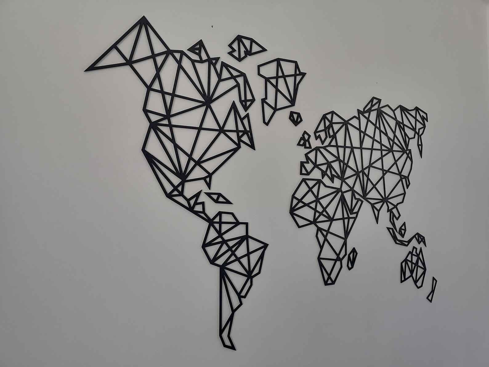 World Map - Abstract - Laser Cut - Digital File - DXF - SVG - CDR - Etsy