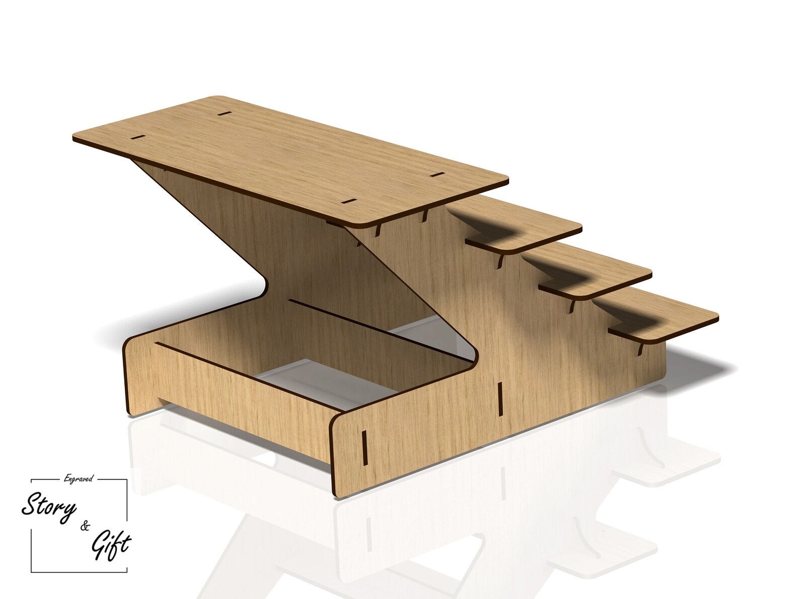 Display Stand - Holder - Laser Cut File - DXF, SVG, CDR - 3mm and 4mm ...