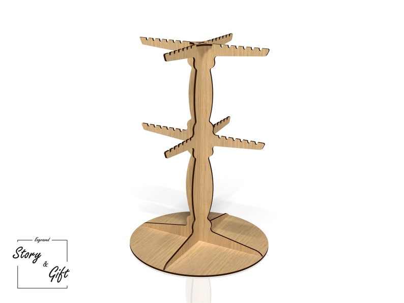 Keychain Stand Display Stand Stander Laser Cut Digital - Etsy