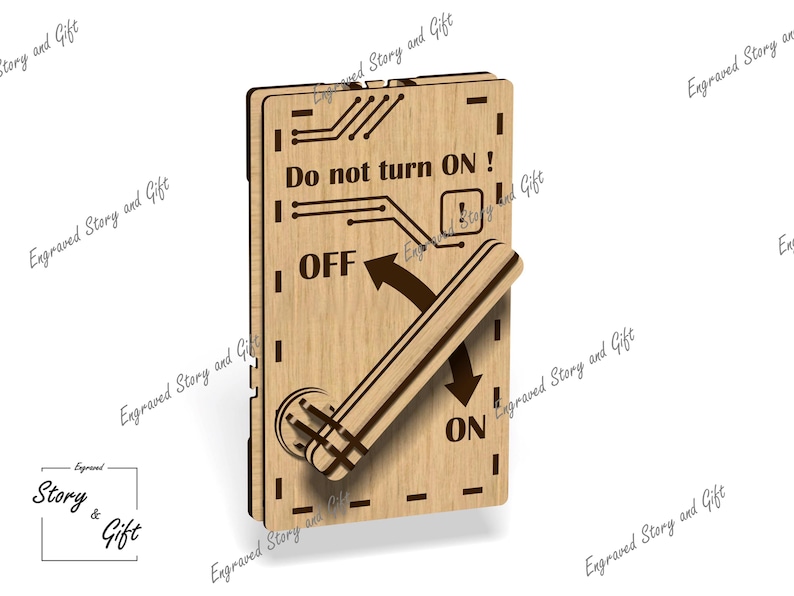 Flip off Finger Switch - Laser Cut Files (digital Download) - Etsy