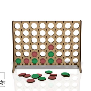 Connect Four Game Laser Cut Files Digital File DXF SVG CDR - Etsy UK