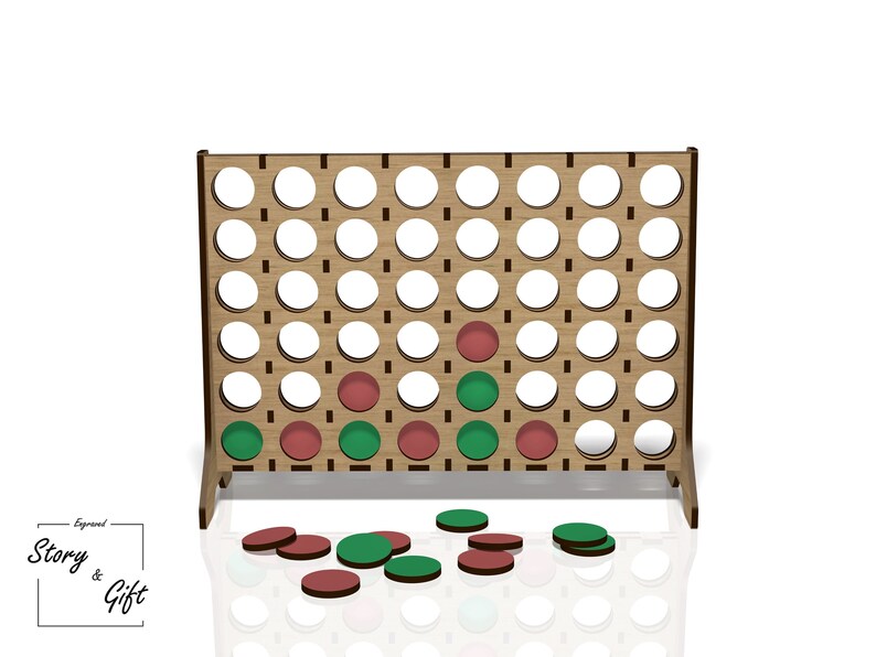 Connect Four Game Laser Cut Files Digital File DXF SVG - Etsy UK