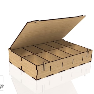 Organizer Box, Boxes, Storage Box, Storage Rack - Laser Cut- Digital ...