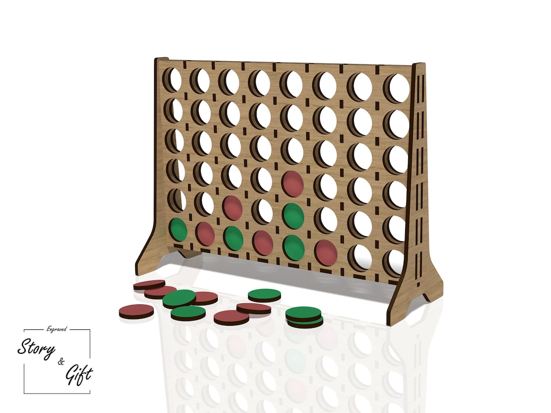 Connect Four Game Laser Cut Files Digital File DXF SVG CDR - Etsy UK