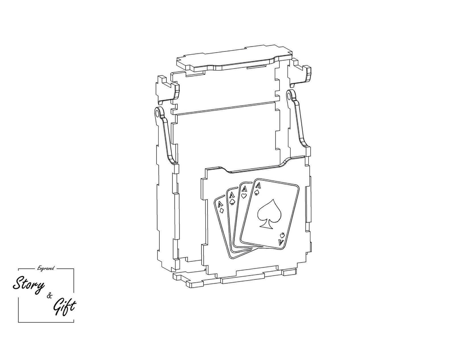 Playing Card Box - Laser Cut Files (digital Download) - Etsy