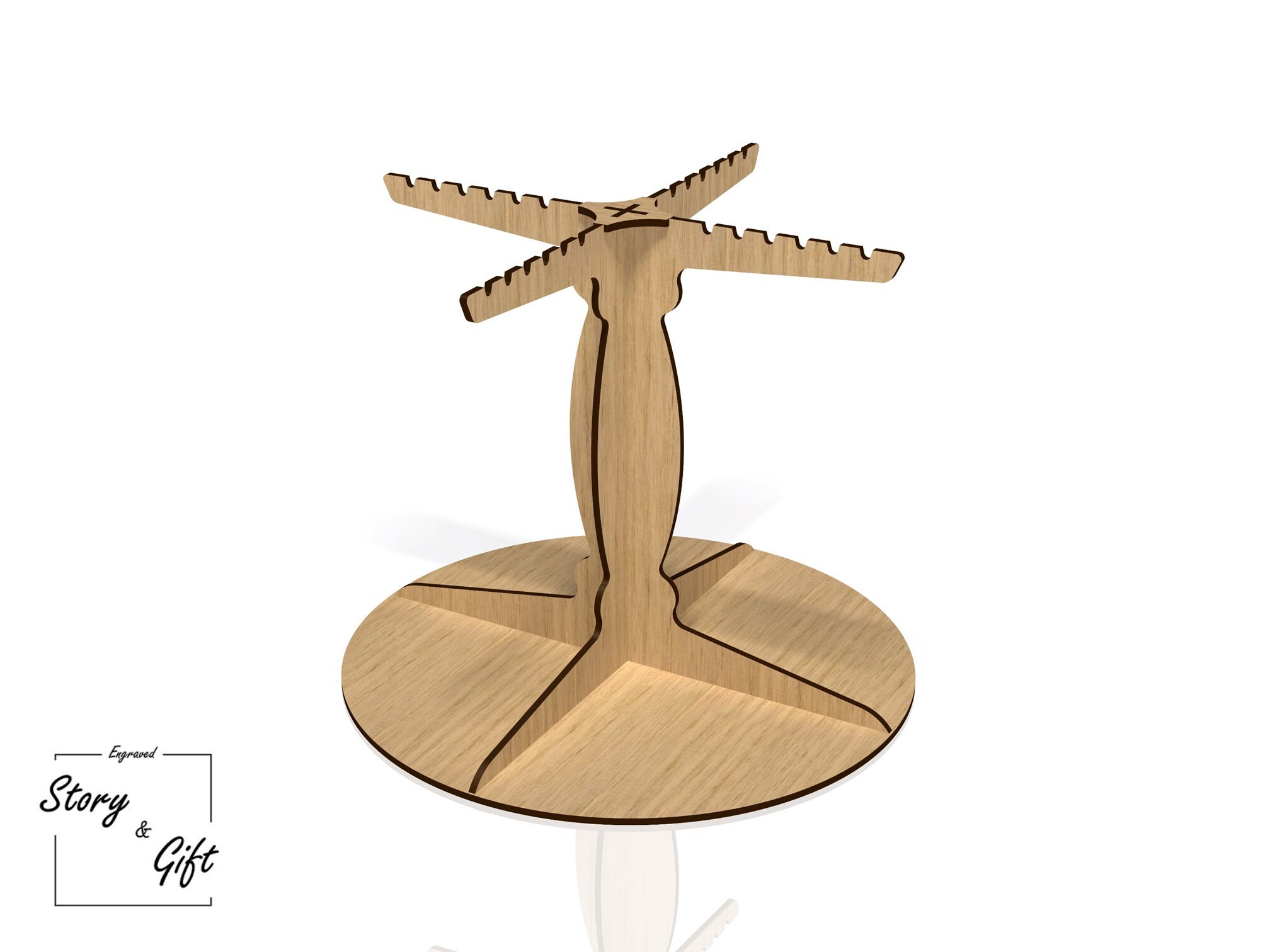 Keychain Stand Display Stand Stander Laser Cut Digital - Etsy