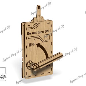 Switch - Automatic Middle Finger - Flip off - Finger Switch - DXF, SVG ...