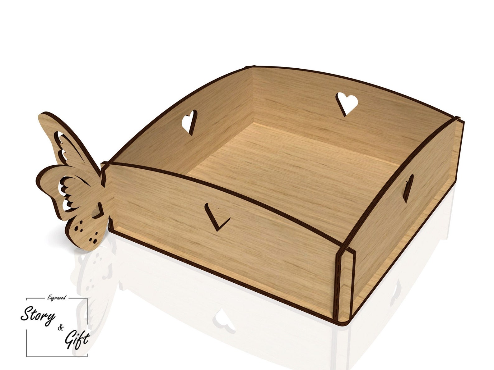 Flower Box Gift Box Butterfly Box Laser Cut Digital File | Etsy