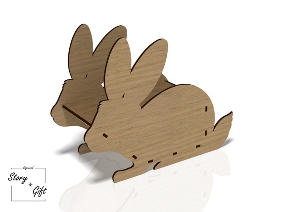 Rabbit Box Animal Box Laser Cut File DXF SVG CDR 3mm - Etsy